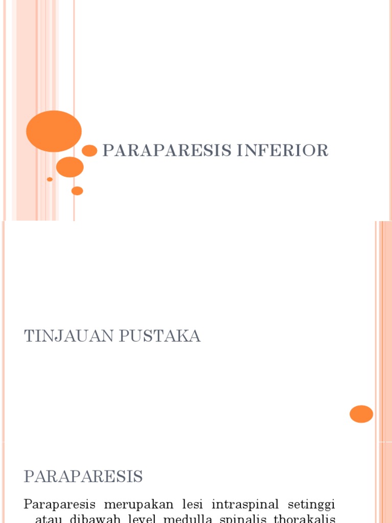 Paraparesis Inferior | PDF | Sains & Matematika