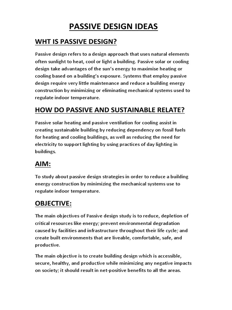 PASSIVE DESIGN IDEAS.docx