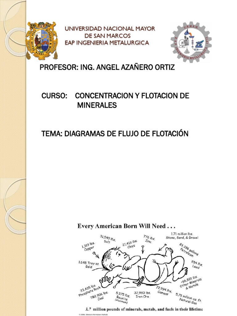 Diagramas de Flotacion | PDF | Minerales | Movimiento (física)
