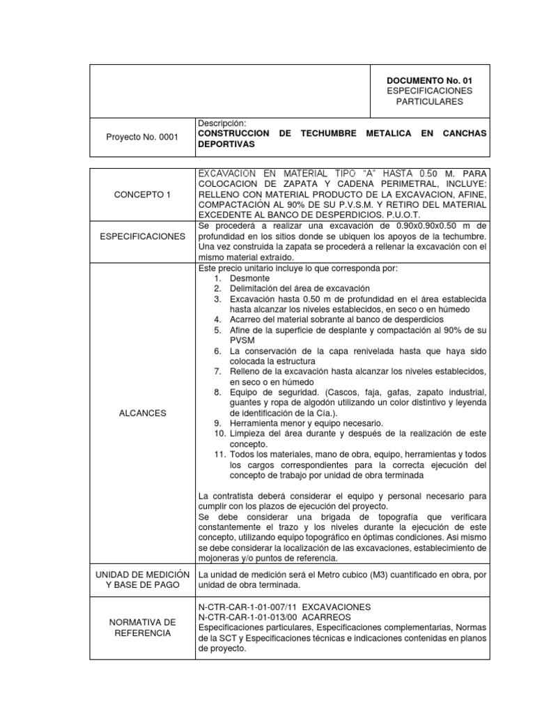 Construcción de Techumbre Metálica | PDF | Hormigón | Acero