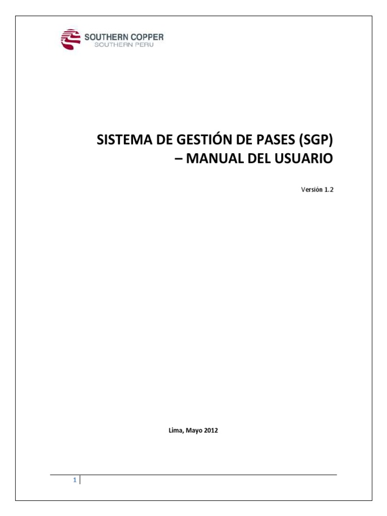 SGP-Manual usuario | PDF | Contraseña | Hospital