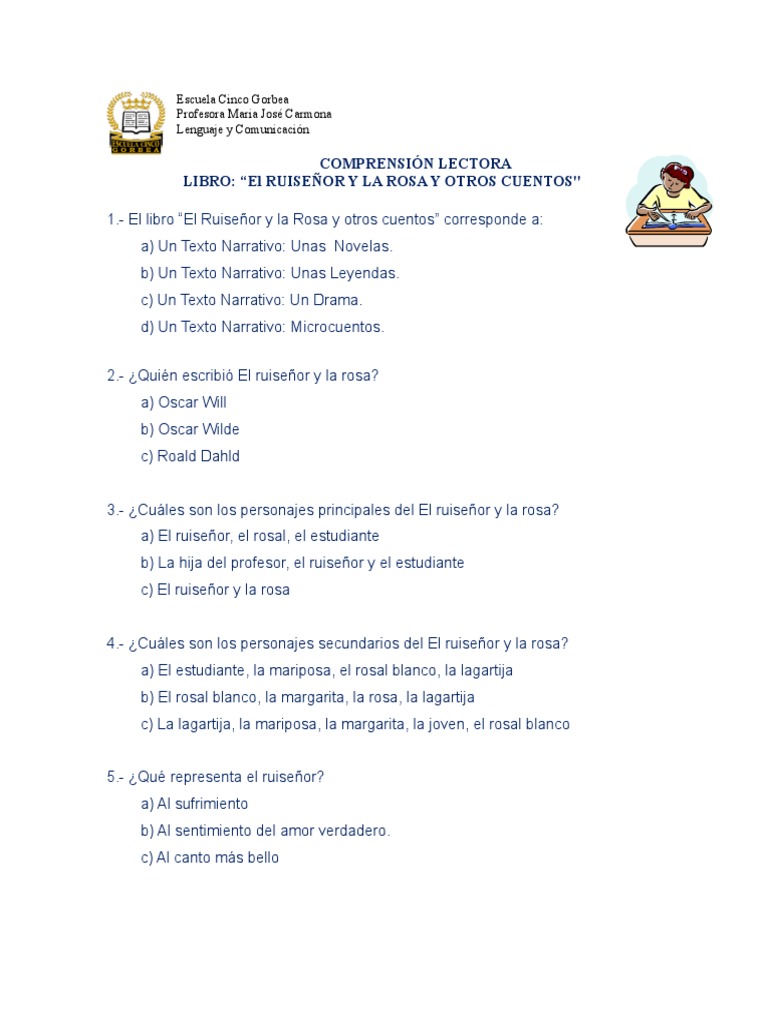Guia El Ruiseñor y La Rosa | PDF | Amor