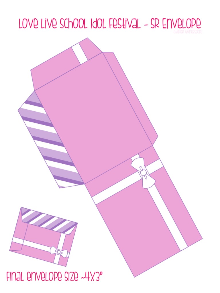 Love Live School Idol Festival - SR Envelope: Final Envelope Size 4x3 ...