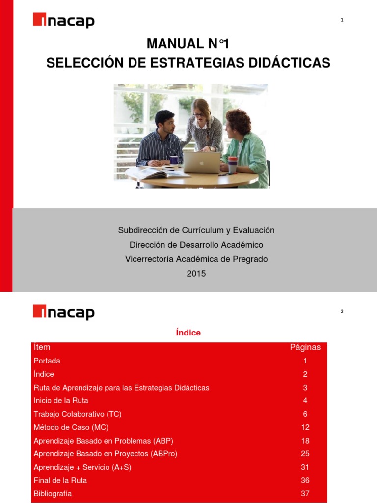 Manual N1 Seleccion Estrategias Didacticas - VF PDF | PDF | Aprendizaje | Toma de decisiones