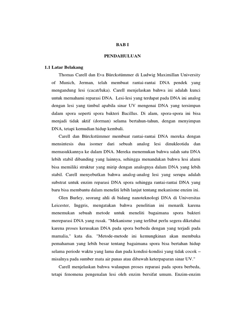 Makalah Mutasi Dan Repair | PDF | Kesehatan Holistik | Sains & Matematika