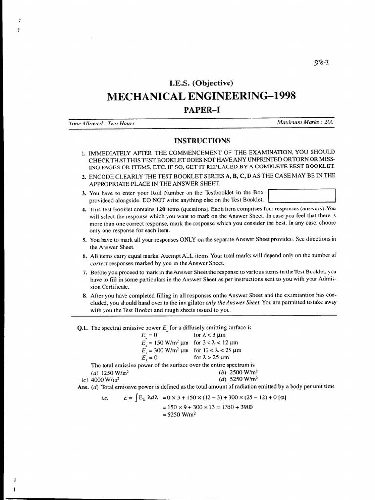 Mechanical Engineering Paper 1 Summary | PDF | Jet Engine | Gas Compressor
