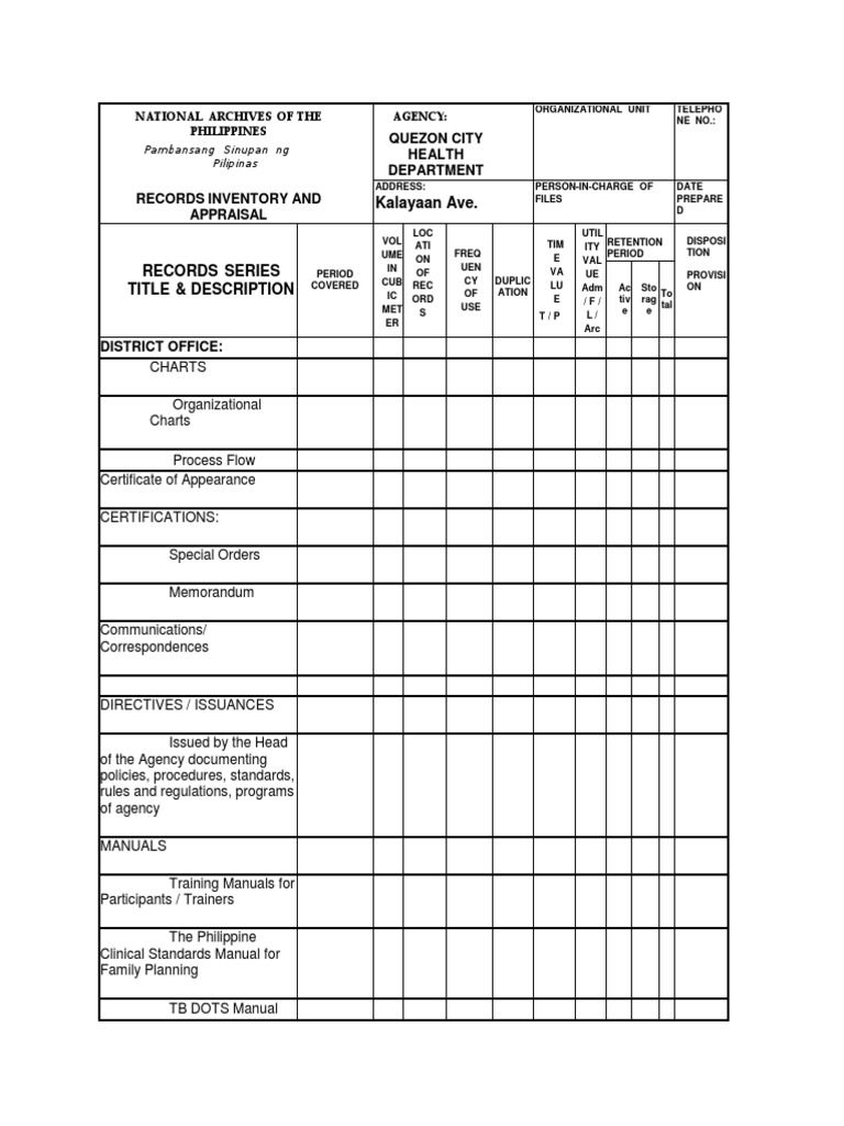 NAP Form 1 | Health Policy | Health Sciences