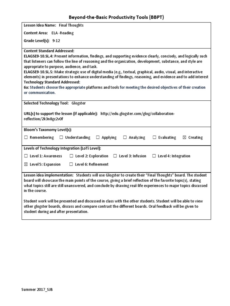 Beyond-the-Basic Productivity Tools (BBPT) | PDF