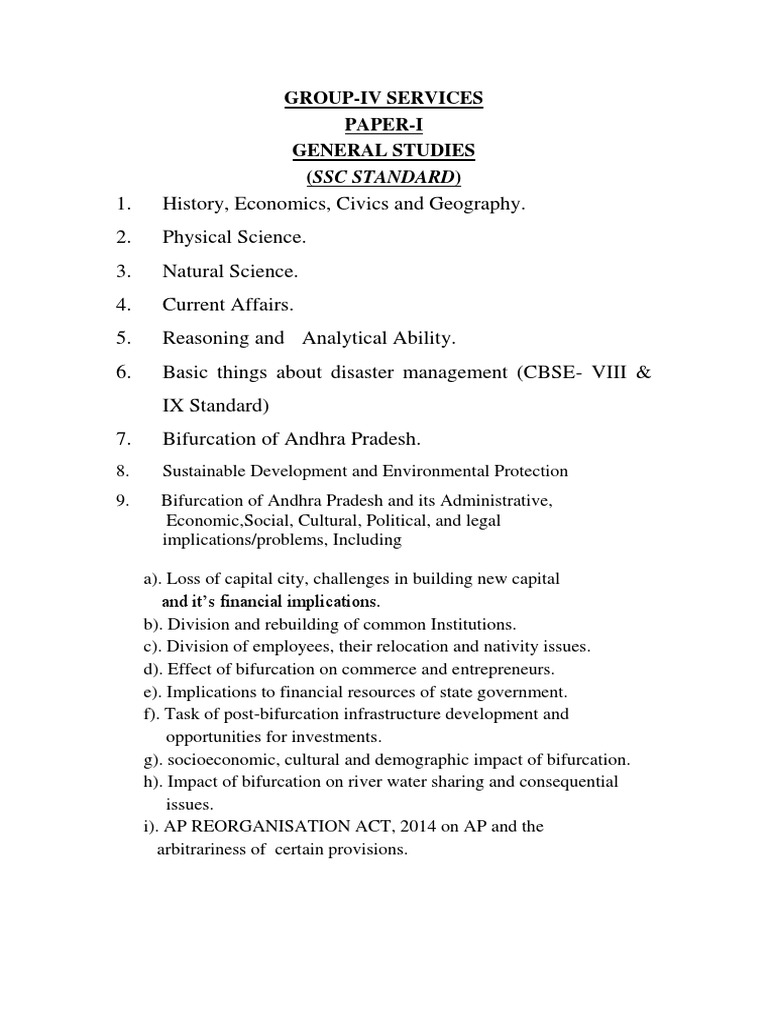 Group-IV Final Syllabus | PDF | Sustainability | Plants