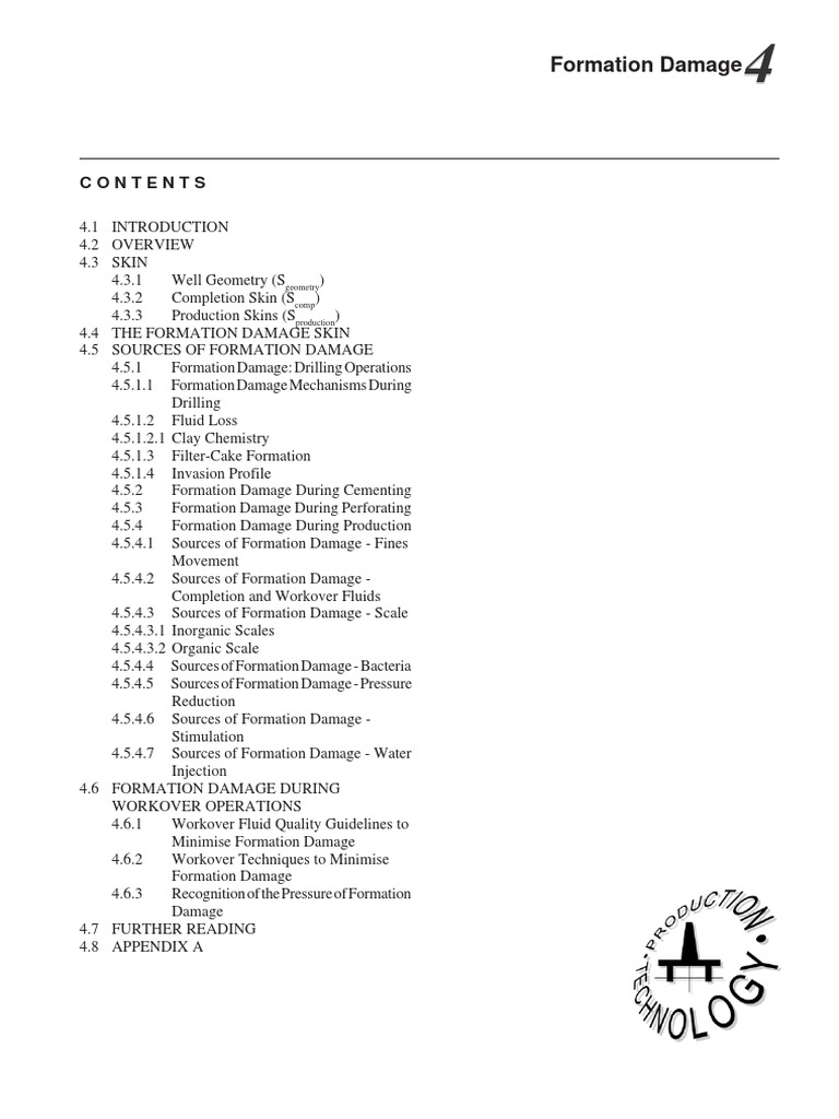 Formation Damage: Geometry Comp Production | PDF | Oil Well | Filtration