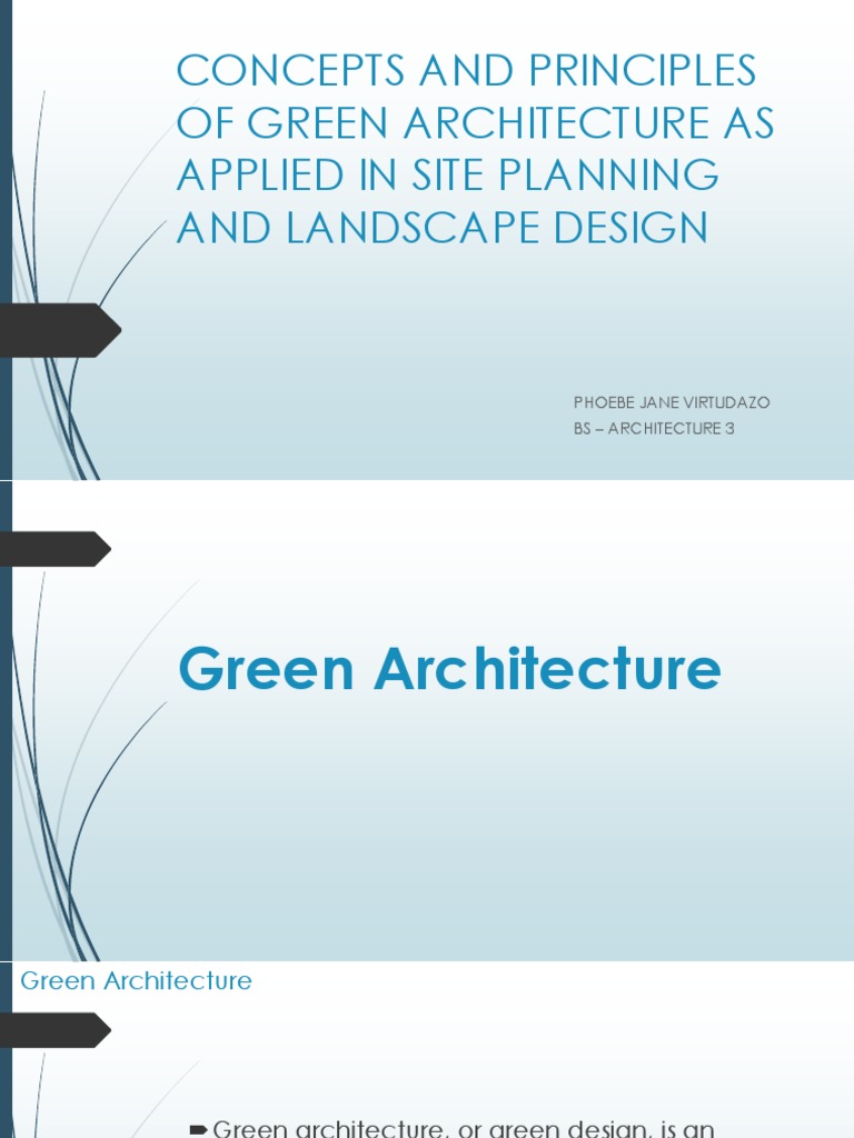 Green Architecture Principles in Design | PDF | Green Building ...