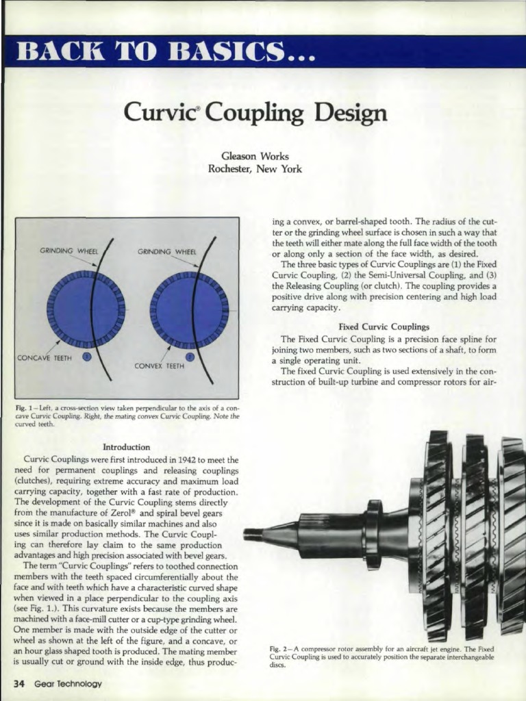 Back to Basics: Curvic Coupling Design | PDF | Gear | Clutch