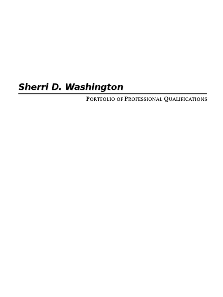 Sherri Washington Updated Principal Resume 5 17 | PDF | Individualized ...