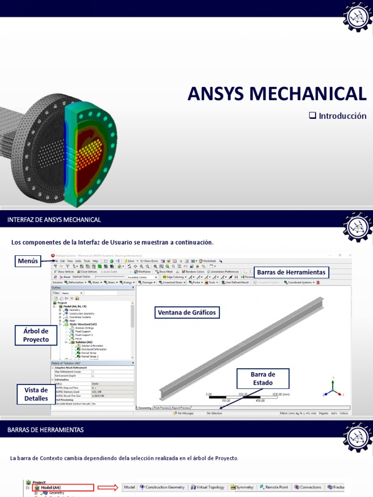 Introducción al ANSYS Mechanical.pdf | Ventana (informática) | Point ...