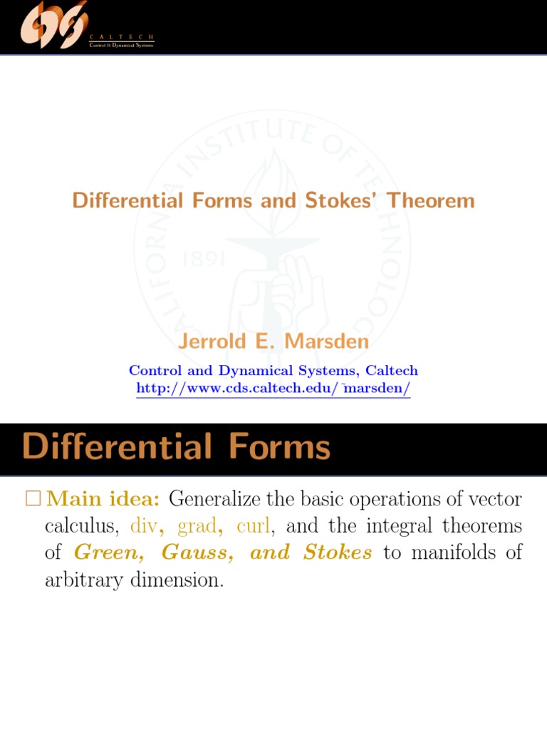 Differential Forms PDF | Download Free PDF | Differential Form | Gradient