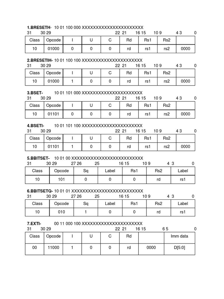 Instruction Set Reference Guide | PDF | Technology & Engineering