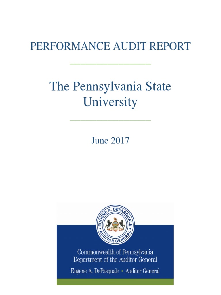PSU Audit Report | PDF | Pennsylvania State University | University Of ...