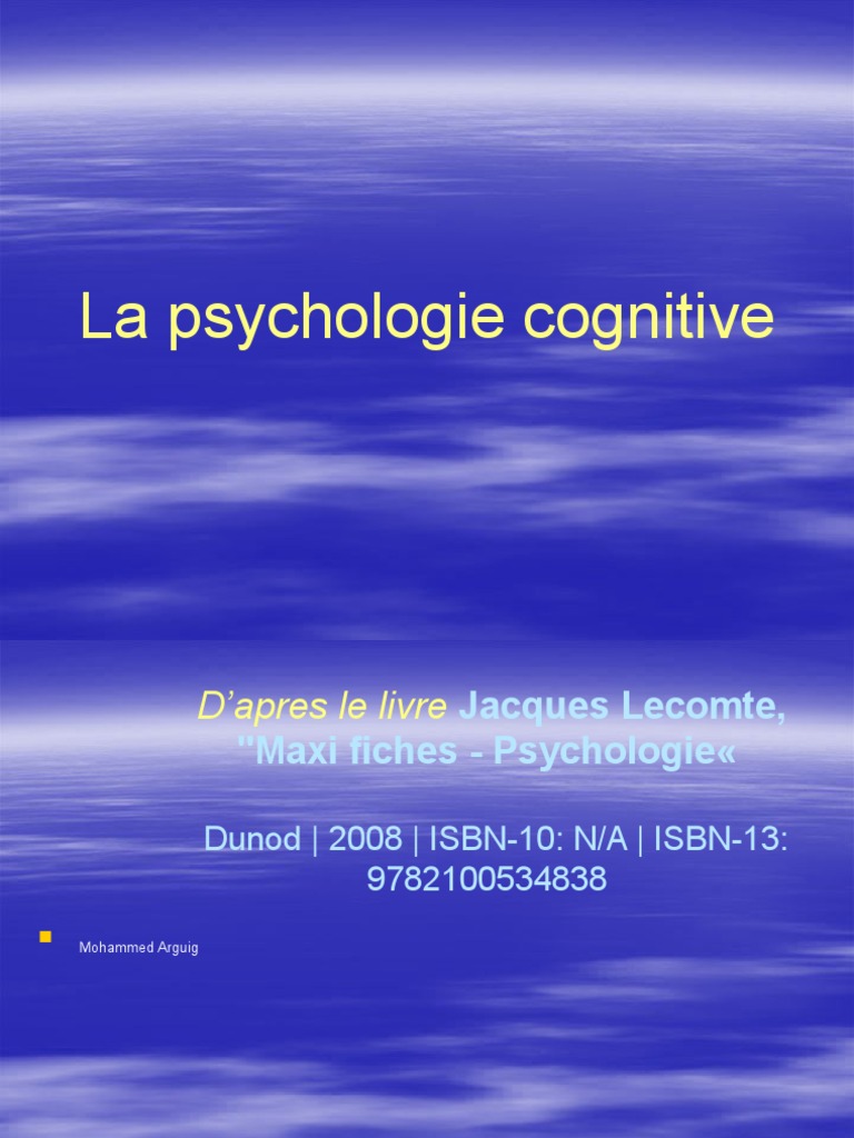 La Psychologie Cognitive | PDF