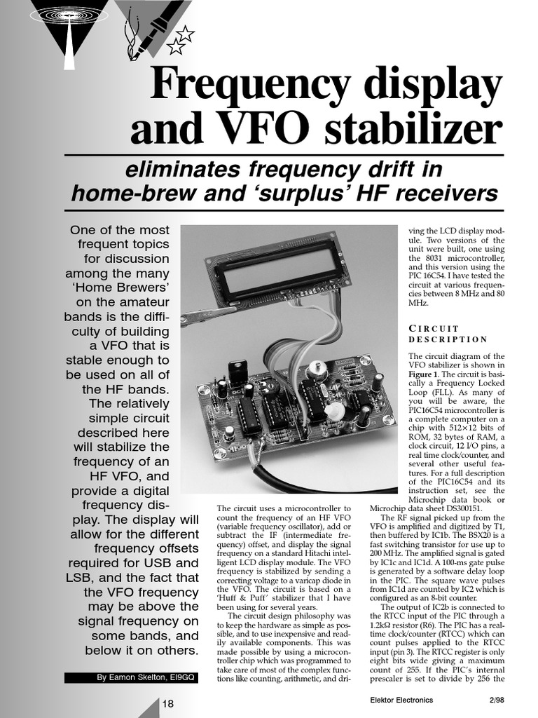 Frequency Display and VFO Stabilizer: Eliminates Frequency Drift in ...