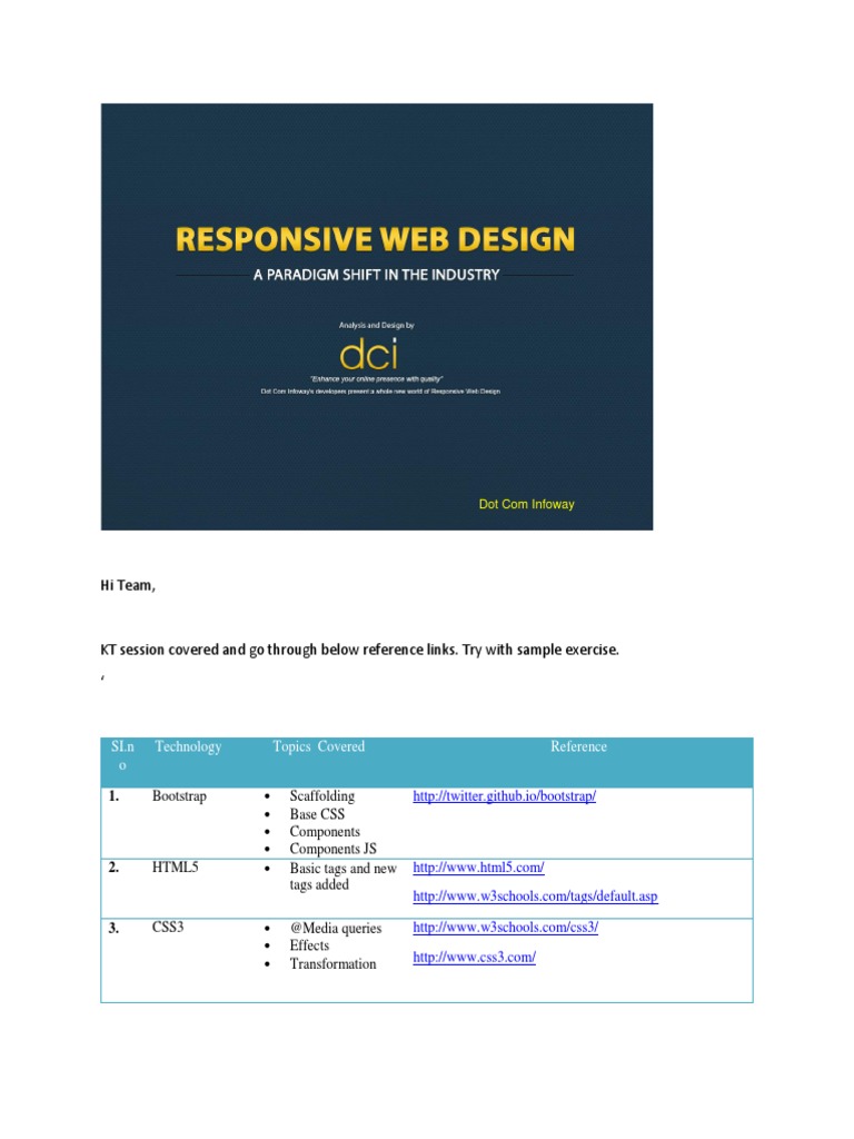 Web Design | PDF | Bootstrap (Front End Framework) | Cascading Style Sheets