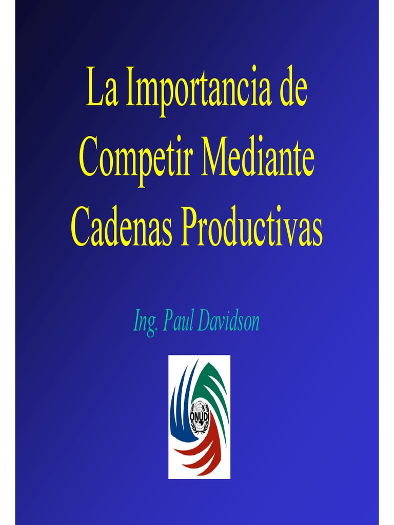 La Importancia de Cadenas Productivas PDF | PDF | Distribución ...