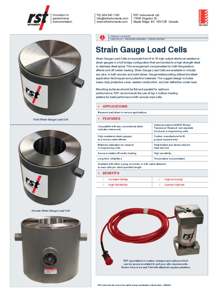 Strain Gauge Load Cells LPB0005I | Electrical Components | Building ...