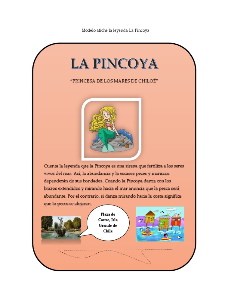 La leyenda de la Pincoya, princesa de los mares de Chiloé | PDF