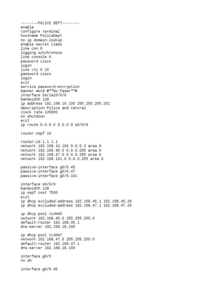 Ccna 2-Práctica Final | PDF | Ip Address | Router (Computing)