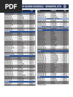 Jets 2016-17 Game Schedule | PDF | Sports & Recreation