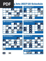 Winnipeg Jets 2025-26 Schedule | PDF | Ice Hockey | National Hockey League