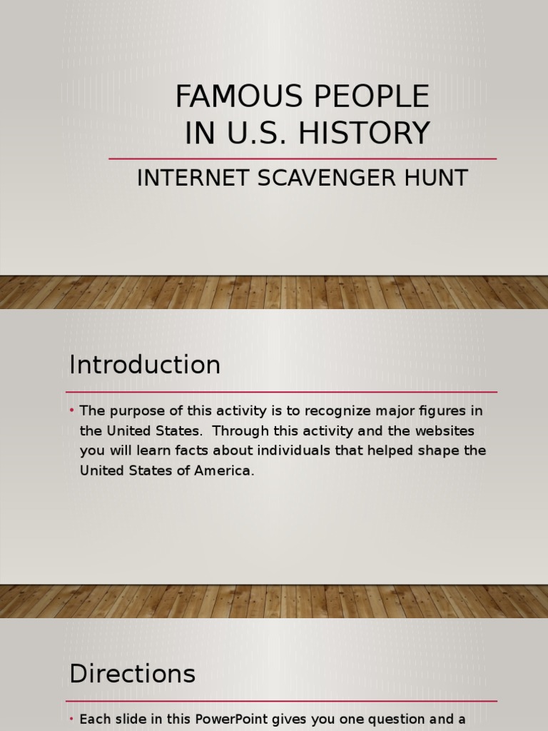 Scavenger Hunt | PDF | The United States | Human Rights
