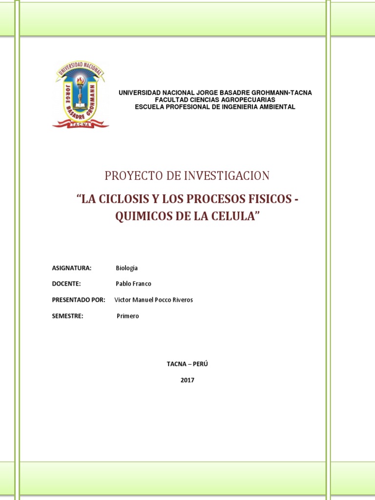 Ciclosis y Procesos Celulares Esenciales | PDF | Fotosíntesis ...