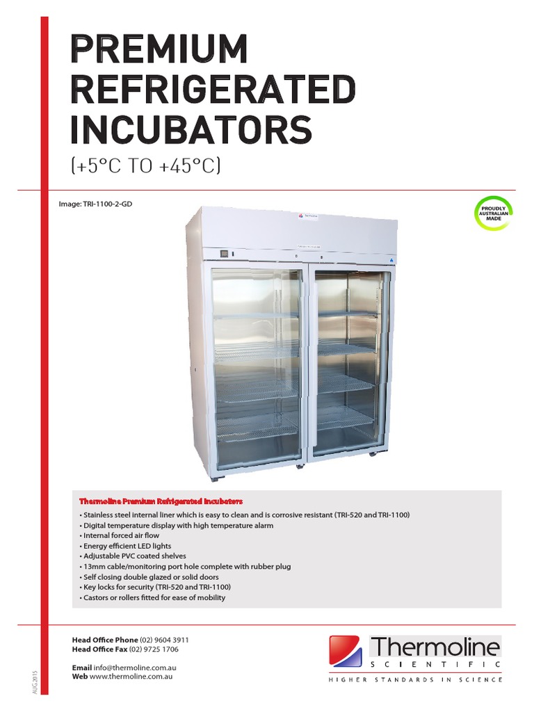 Dimension of Incubators | Download Free PDF | Stainless Steel | Temperature