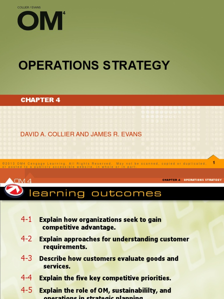 Operations Strategy: David A. Collier and James R. Evans | Download ...