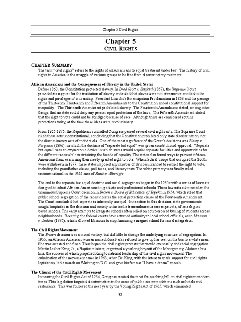 An Overview of Civil Rights in America from Slavery to Modern Day ...