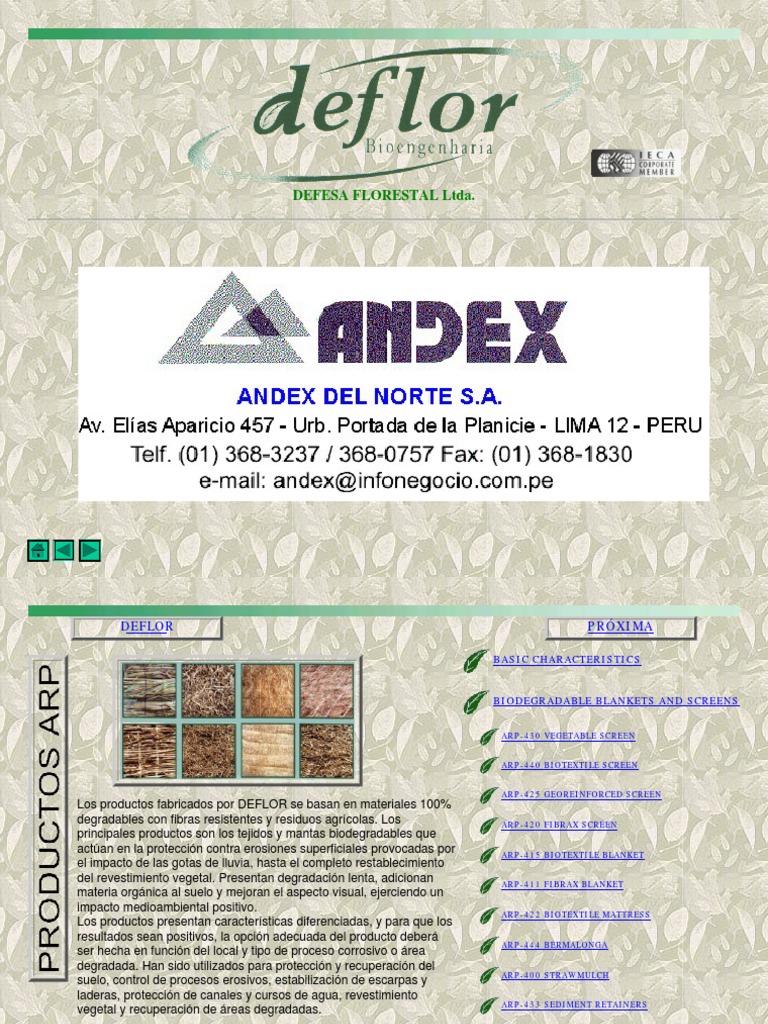 Deflor Andex PDF | PDF | Erosión | Suelo