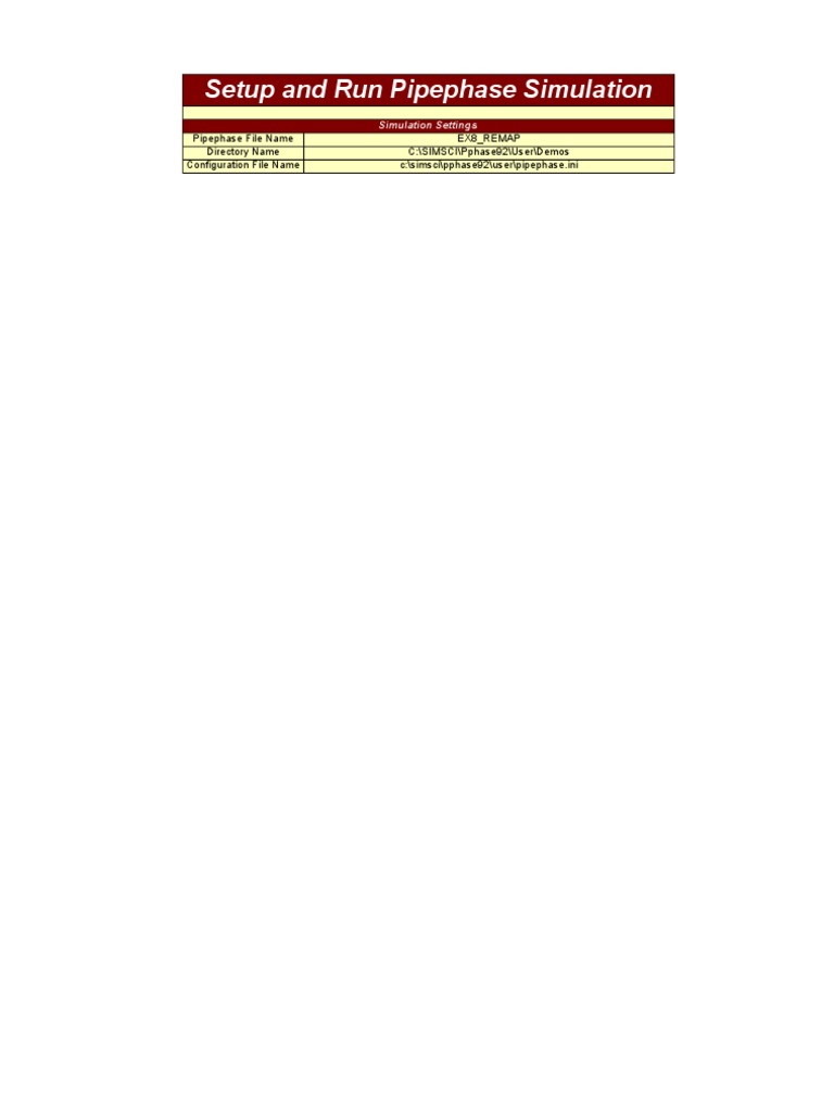 Excel Pipephase Interface Mod GUI | PDF