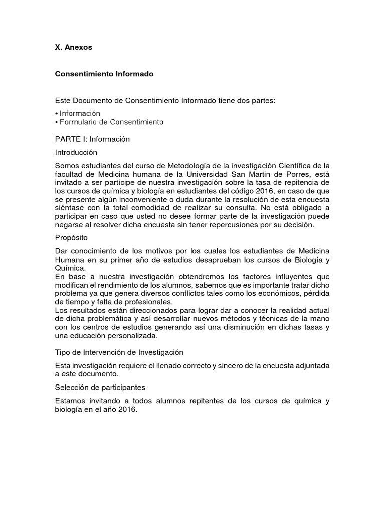 Consentimiento Informado Repitentes | Descargar gratis PDF ...