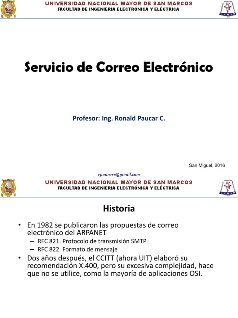 Protocolo RFC 822 y Correo Electrónico | PDF | Correo electrónico ...