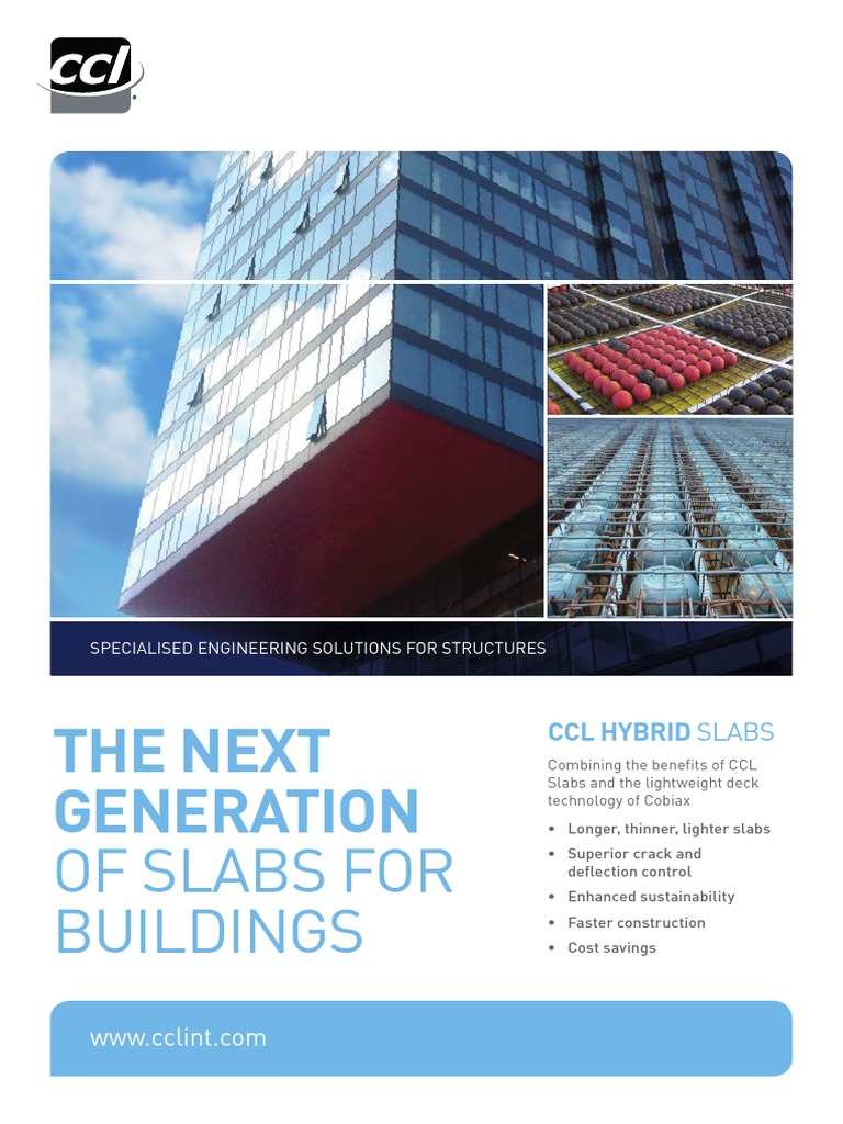 CCL Hybrid Slabs Flyer | PDF | Prestressed Concrete | Concrete