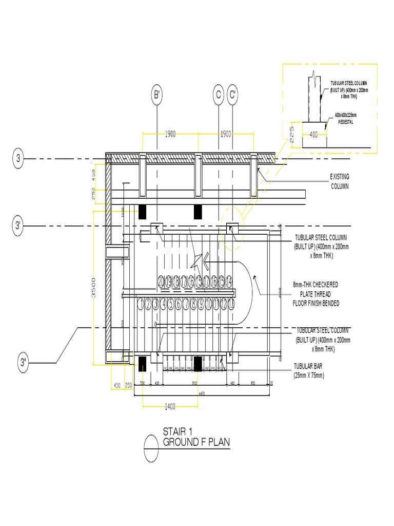 Existing Column: Tubular Steel Column (BUILT UP) (400mm X 200mm X 8mm THK) | PDF