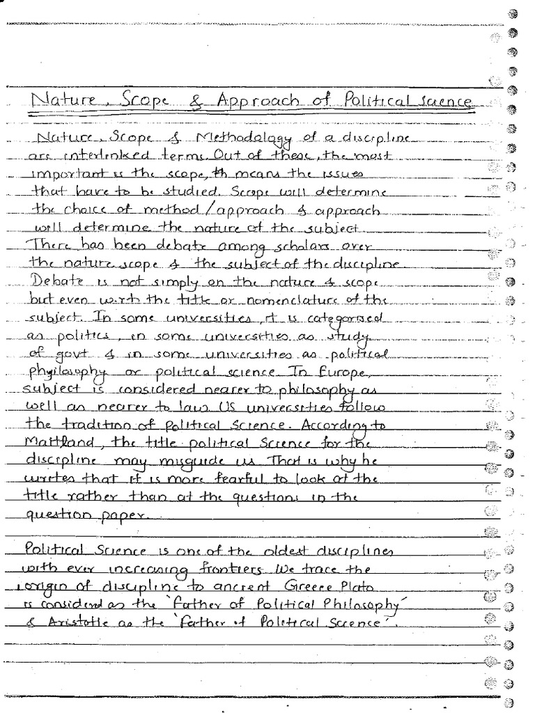 Nature Scope Approach of PS | PDF
