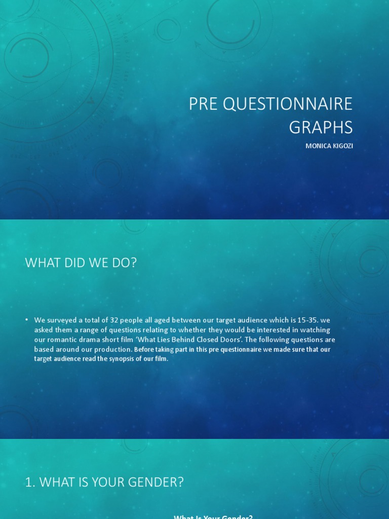 Pre Questionnaire Graphs | PDF | Questionnaire | Psychology