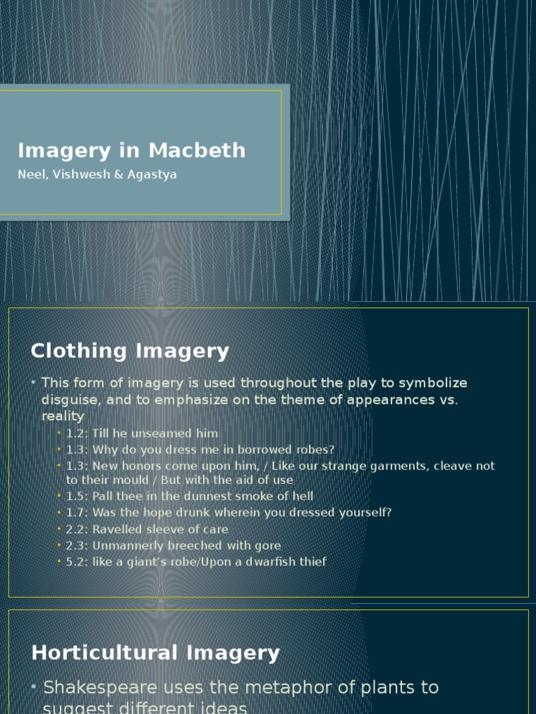 Imagery & Allusions in Macbeth | PDF | Macbeth | Last Judgment