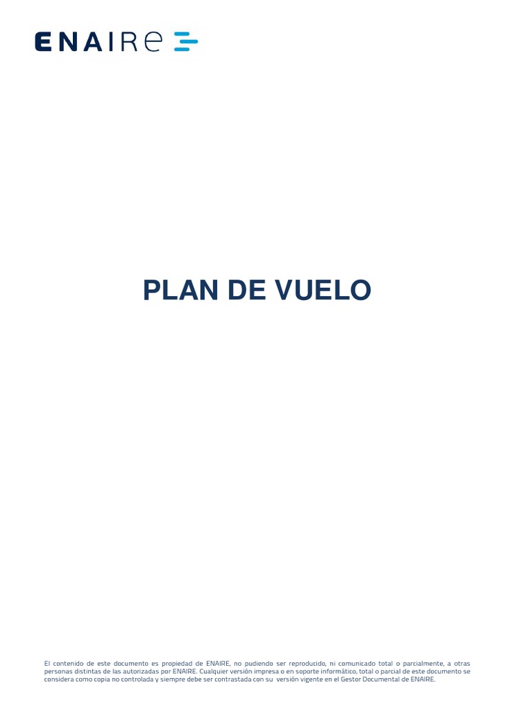 Plan de Vuelo | PDF | Reglas de vuelo visual | Reglas de vuelo por ...
