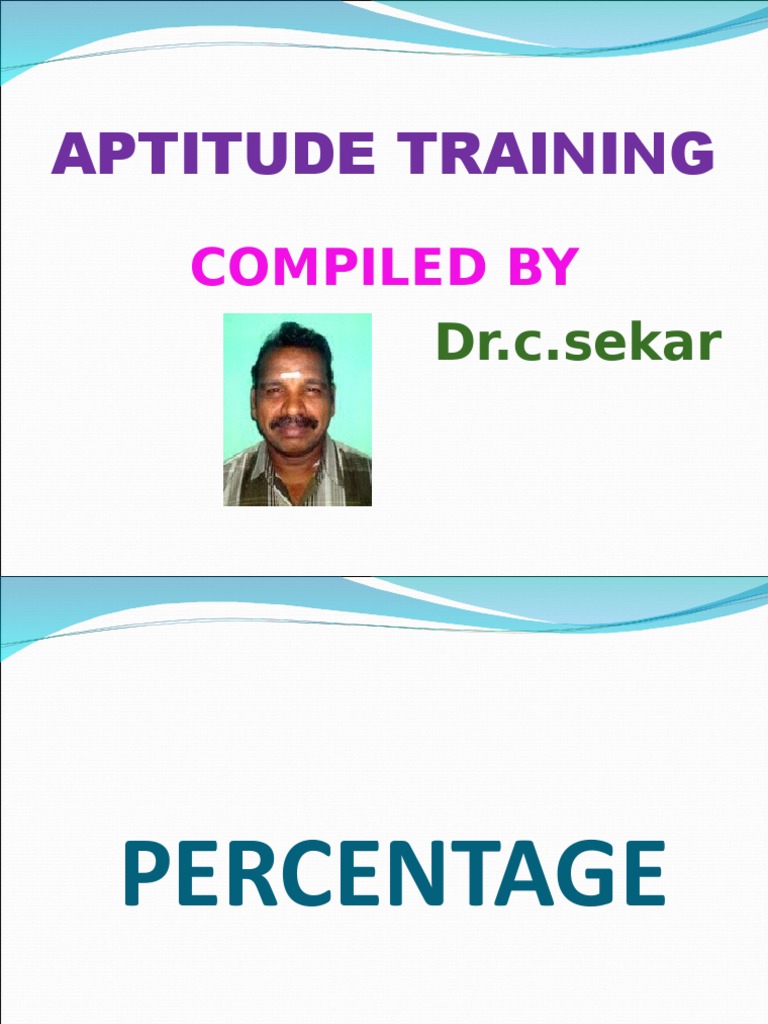 Aptitude Training Compiled By Pdf Speed Compound Interest