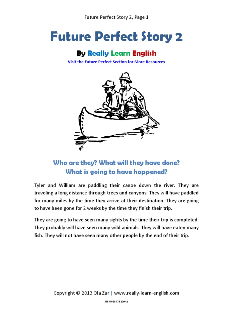 Future Perfect Story 2 PDF | PDF | Question | Linguistic Morphology
