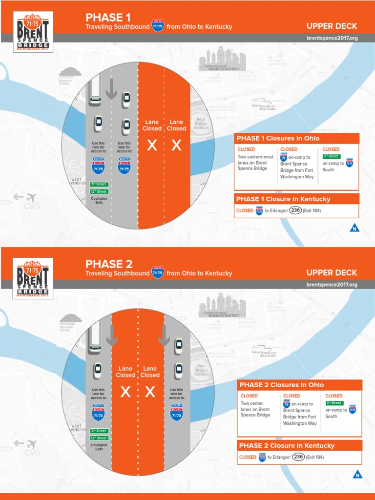 BrentSpenceClosures Southbound - All SB Maps FINAL | PDF | Road ...