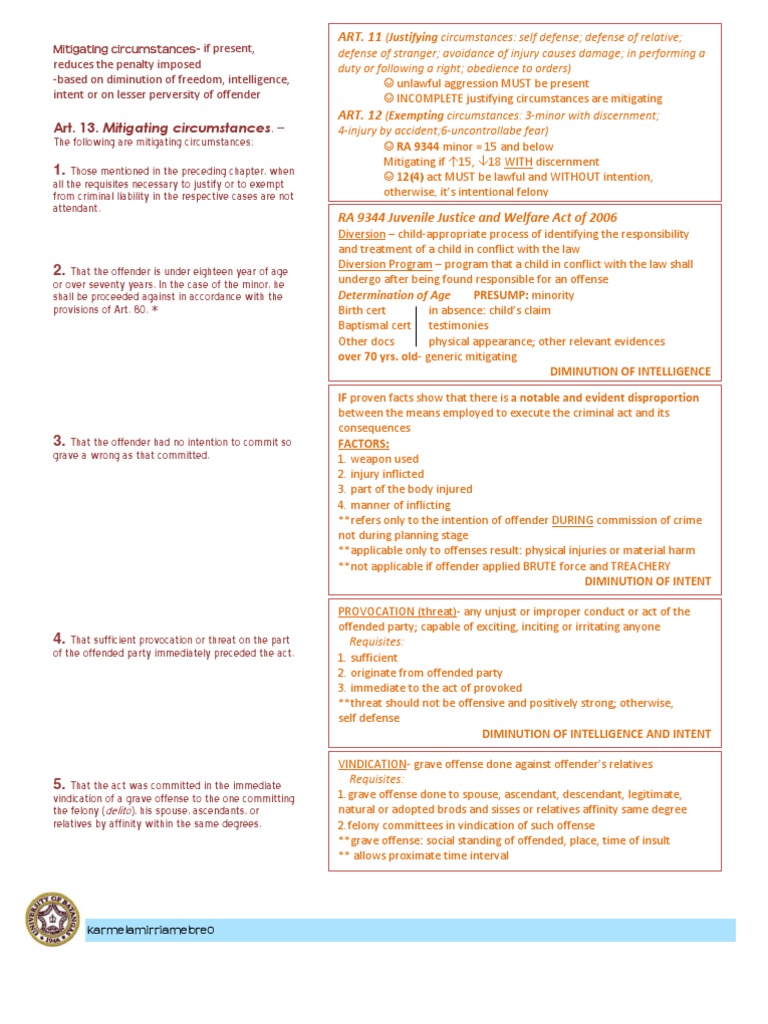 Legal Mitigation Factors Guide | PDF | Mitigating Factor | Plea