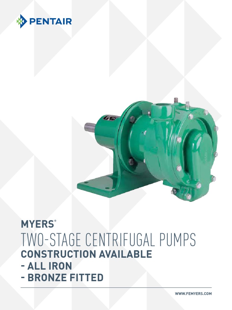 Myers I2C and I2CI Series Specification | PDF | Bearing (Mechanical) | Pump